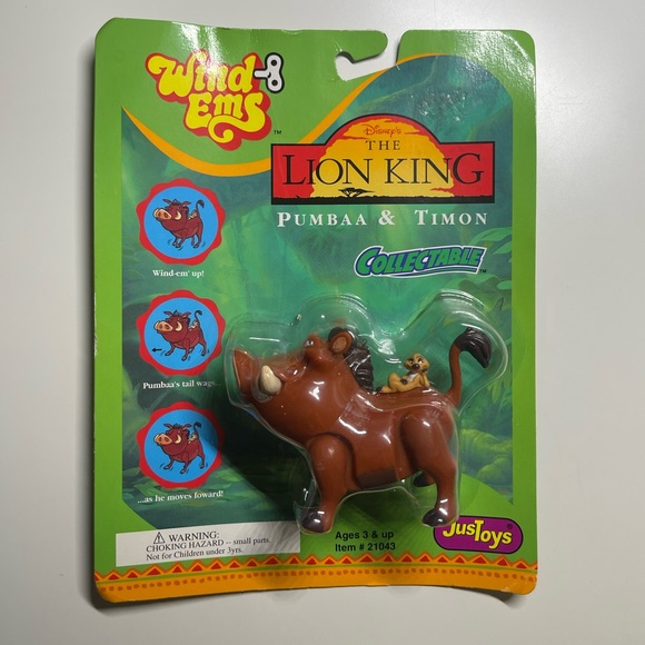 Disney | Toys | Disney The Lion King Wind Ems Pumbaa Timon Figure Wind ...